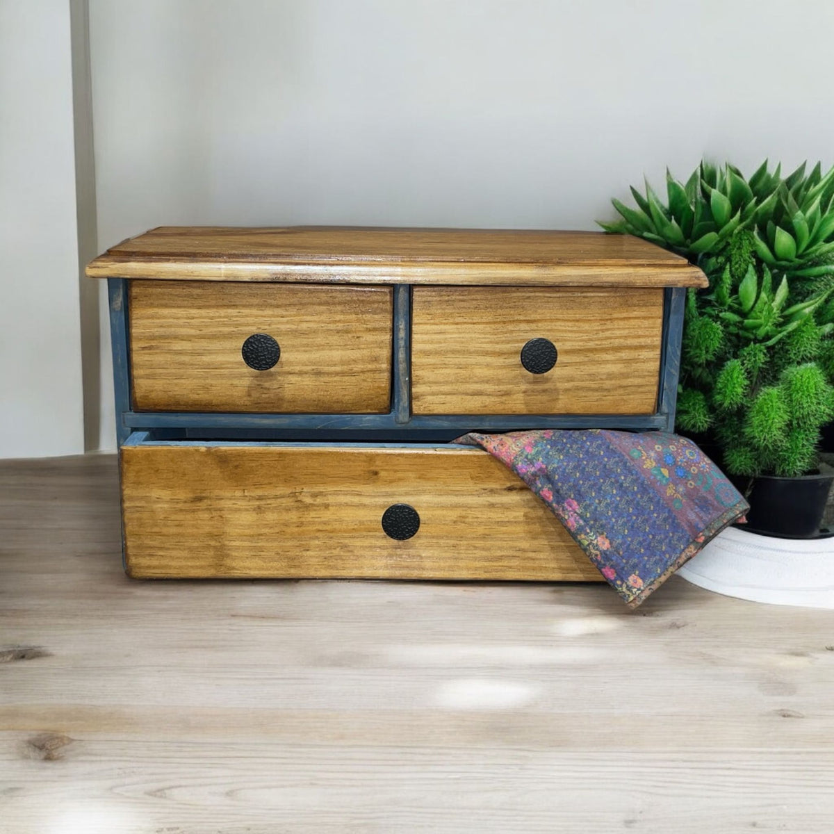 Countertop Cabinet Rustic farmhouse drawers Kitchen counter organizati ...