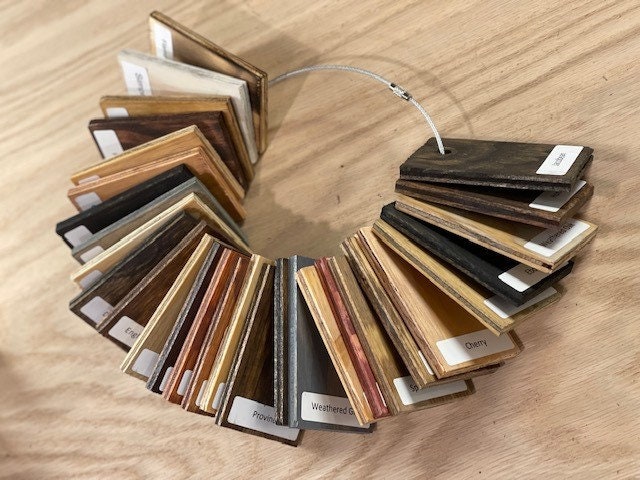 White Oak Real Wood Stain Sample Set for Contractors or Home Designers ...